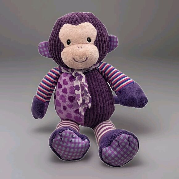 Mary Meyer | Toys | Mary Meyer Plush Monkey Patchwork Hearts Ribbon ...